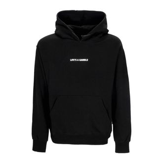 PROPAGANDA Schwarzer Leichter Kapuzenpullover Casino Stil - - Sweatshirts & Hoodies - Herren - Schwarzk - XS