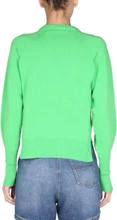 Philosophy di Lorenzo Serafini Logo Inlay Virgin Wool Sweater - Green