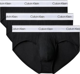 Calvin Klein Homme, Sous-v&ecirc;tements, Noir, Taille: S Pack de slips en coton