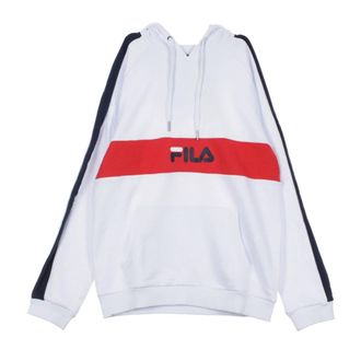 Fila Leichter Kapuzenpullover in Wei&szlig;/Schwarz/Rot - - Sweatshirts & Hoodies - Herren - Wei&szlig; - XL