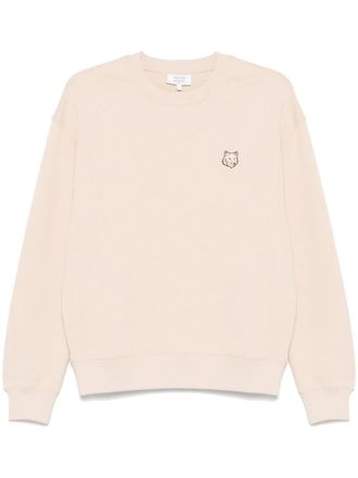 Maison Kitsuné sweat à patch Bold Fox Head - Tons neutres