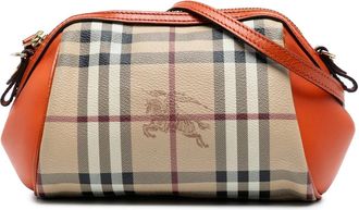 Burberry Hobo Bags - Haymarket Check Coated Canvas Crossbody - Gr. unisize - in Braun - f&uuml;r Damen