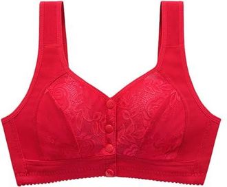 Generic Soutien-gorge fin sans lacets confortable respirant grande taille avec boucle pour femme soutien-gorge col en V soutien-gorge sans fil soutien-gorge d