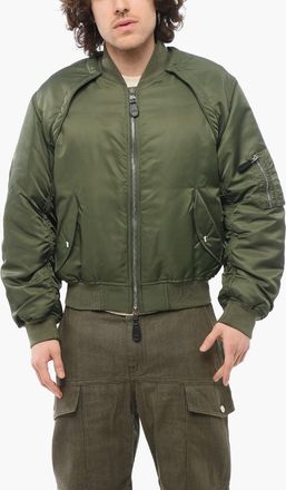 Alexander McQueen Gepolsterte Bomberjacke mit abnehmbaren &Auml;rmeln Alexander McQueen