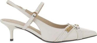 Pinko Pinko Sandalen - Pointed Toe Slingbacks With Adjustable Strap Closu - Gr. 36 (EU) - in Wei&szlig; - f&uuml;r Damen