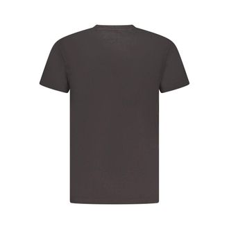 Tommy Hilfiger Logo-Print Cotton T-Shirt - Black