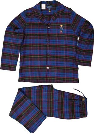 Polo Ralph Lauren Herren Pyjama blau Baumwolle Kariert