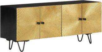 vidaXL Vidaxl - Meuble tv 110x30x45 cm bois massif de manguier