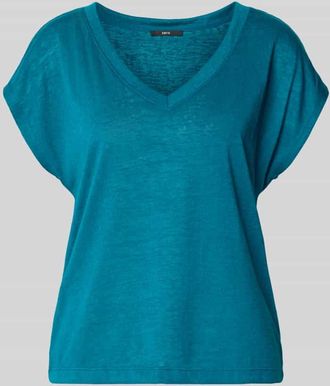 Zero T-Shirt aus Viskose-Mix mit V-Ausschnitt