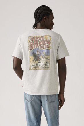 Levi's T Shirt Graphique Relaxed - Homme - Gris / Worn By Cowboys Light Heather Grey - XL