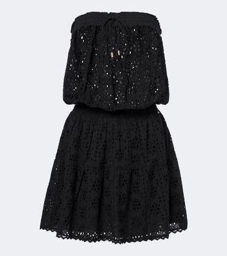 Melissa Odabash Off-Shoulder-Minikleid Colette aus Baumwolle