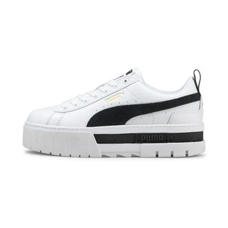 Puma Baskets Mayze Lth Femme, Chaussures, Blanc, 35.5