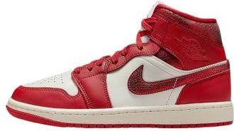 Nike Nike Baskets WMNS Air Jordan 1 Mid pour Femme, Sail Team Red Varsity Red, 44 EU