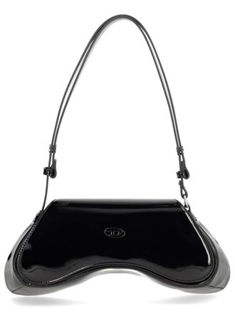 Diesel Womens Shoulder Bag Play Black Polyurethane