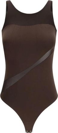 Wolford Femme, Tops, Brun, Taille: 40 FR Body en Polyamide &agrave; Design &Eacute;pur&eacute;
