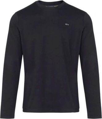 Paul & Shark Homme, Tops, Noir, Taille: L T-Chemises