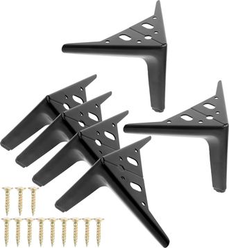 DOITOOL Robuste Metall m&ouml;belf&uuml;&szlig;e Ersatz tischbeine und Sofa st&uuml;tzbeine Kratzfeste Korrosionsbest&auml;ndige M&ouml;belbeine f&uuml;r Nachttisch Schrank und Couchtisch Modern