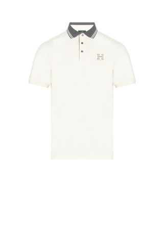 Hackett Heritage Polo aus Baumwolle in Weiß