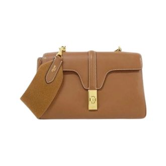 Celine Sac bandouli&egrave;re Teen Soft 16 en cuir pr&eacute;-poss&eacute;d&eacute; - Femme - Pre-owned - Brun - Taille: ONE Size
