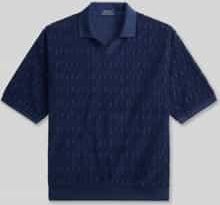 Polo Ralph Lauren Relaxed Fit Poloshirt aus reiner Baumwolle in Strick-Optik