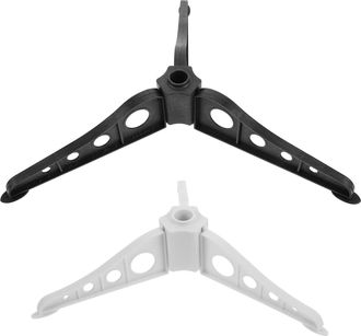 NUOBESTY 2 St&uuml;ck Weihnachtsbaumst&auml;nder Kunststoff Stabiler Baumhalter f&uuml;r K&uuml;nstliche B&auml;ume Drehbarer Weihnachtsbaum Drehst&auml;nder Schwarz Wei&szlig; Vielseitig Kompati