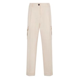 PESERICO Femme, Pantalons, Beige, Taille: 48 FR Pantalons