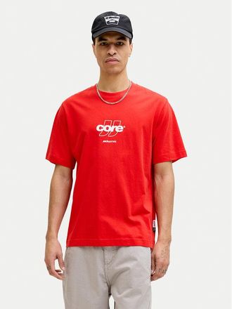 Jack & Jones Jack & Jones T-Shirt Club 12289868 Rot Relaxed Fit