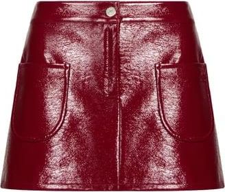 Courr&egrave;ges Mini jupe en vinyle