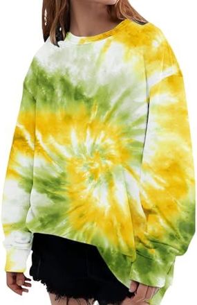 Generic Sweatshirts pour femme - Pull pour femme - Imprim&eacute; graphique britannique - Haut surdimensionn&eacute; - Col rond - Manches longues - Automne - Hiver - D&eacute;cont