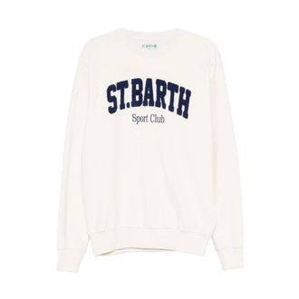 MC2 Saint Barth Homme, Sweatshirts et sweats &agrave; capuche, Blanc, Taille: S Ponza Crewneck SweaT-shirt