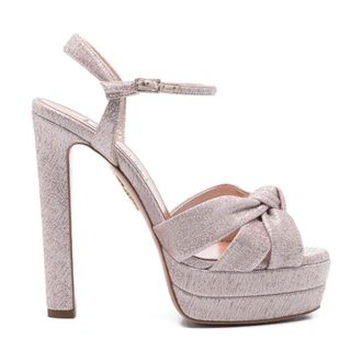 Aquazzura Nina 130 Plateau Sandal - - Shoes - Damen - Rosa - 40 EU