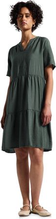 Street One Damen A144497 Tunika-Kleid, Mid Green, 40