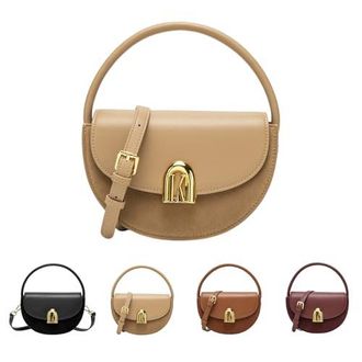 Generic Petit sac &agrave; bandouli&egrave;re en cuir pour femme, petit sac &agrave; main sous les bras, sacoche &agrave; rabat avec sangle r&eacute;glable, cadeau de No&euml;l, de travail, kaki, 11