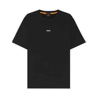 HUGO BOSS Homme, Tops, Noir, Taille: S T-shirt &agrave; manches courtes et col rond