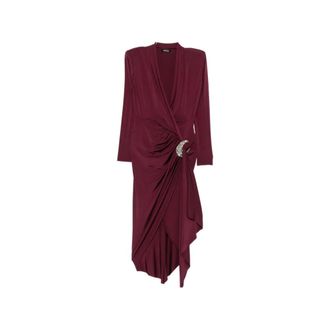 Amen Drapiertes Jersey-Kleid mit Verzierung - - Dresses - Damen - Rot - XL
