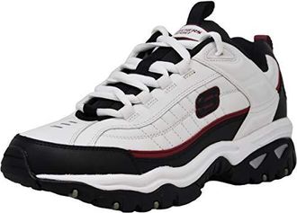 Skechers Mens Energy Afterburn White/Black/Red Road Running Shoes 8.5 W US
