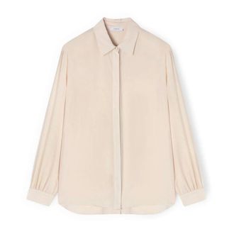 Motivi Flie&szlig;endes Hemd mit Knopfleiste am R&uuml;cken - - Blouses & Shirts - Damen - Wei&szlig; - XS