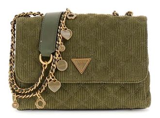 Guess sac &agrave; &eacute;paule bandouli&egrave;re Giully II 2 Compartment Convertible Flap Olive