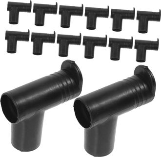 Aboofan 20 St&uuml;ck Teiliges Trockenst&auml;nder-verbindungsset Stabiler mit Doppelkanal-Design Rechtwinklige Kunststoff-verbindungsst&uuml;cke f&uuml;r Einfache Montage Flexib