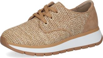 Caprice Damen Sneaker flach Atmungsaktiv Sportlich, Beige (Beige Comb), 39 EU