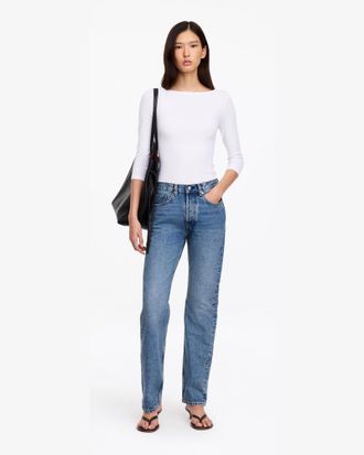 Arket SNOW Straight Jeans -Blau