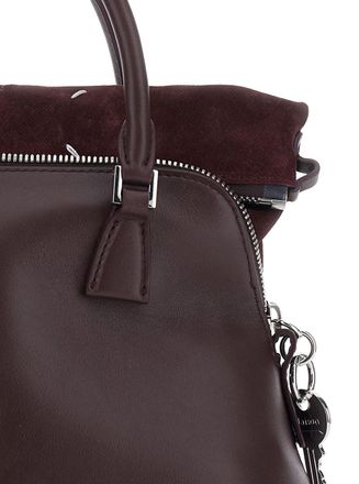 Maison Margiela Calf Leather Top Handle Bag - Burgundy