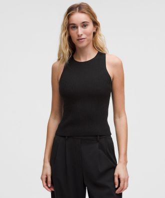 lululemon D&eacute;bardeur dos ouvert en laine m&eacute;rinos pour Femmes - Taille 2XS