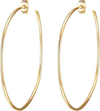 Glanzst&uuml;cke M&uuml;nchen Ohrringe - Sterling Silber Creolen - Gr. unisize - in Gold - f&uuml;r Damen