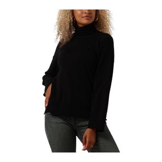 MY ESSENTIAL WARDROBE Schwarzer Strick-Rollkragenpullover - - Knitwear - Damen - Schwarzk - XS