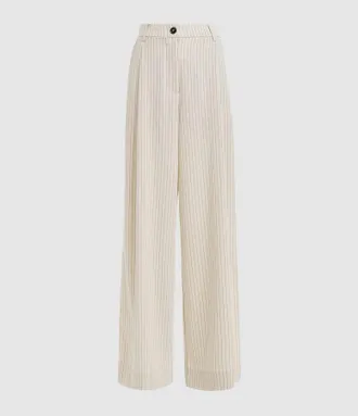 Essentiel Pantalon Josha Blanc Noir