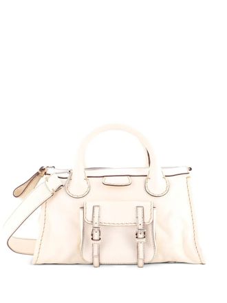 Chlo&eacute; Edith NM Leather Medium satchel - Nude