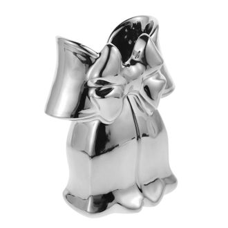 Cabilock Porzellan-blumenvase mit Schleife Vintage-dekovase für Getrocknete Blumen Vielseitiger Keramik-blumenhalter als Tischvase für Wohnzimmer Desktop und W