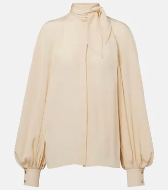 Loro Piana Schluppenbluse Valmy aus Seide