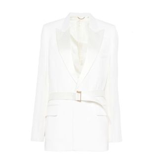 Victoria Beckham Damen, Jacken, Wei&szlig;, 2XSGr&ouml;&szlig;e